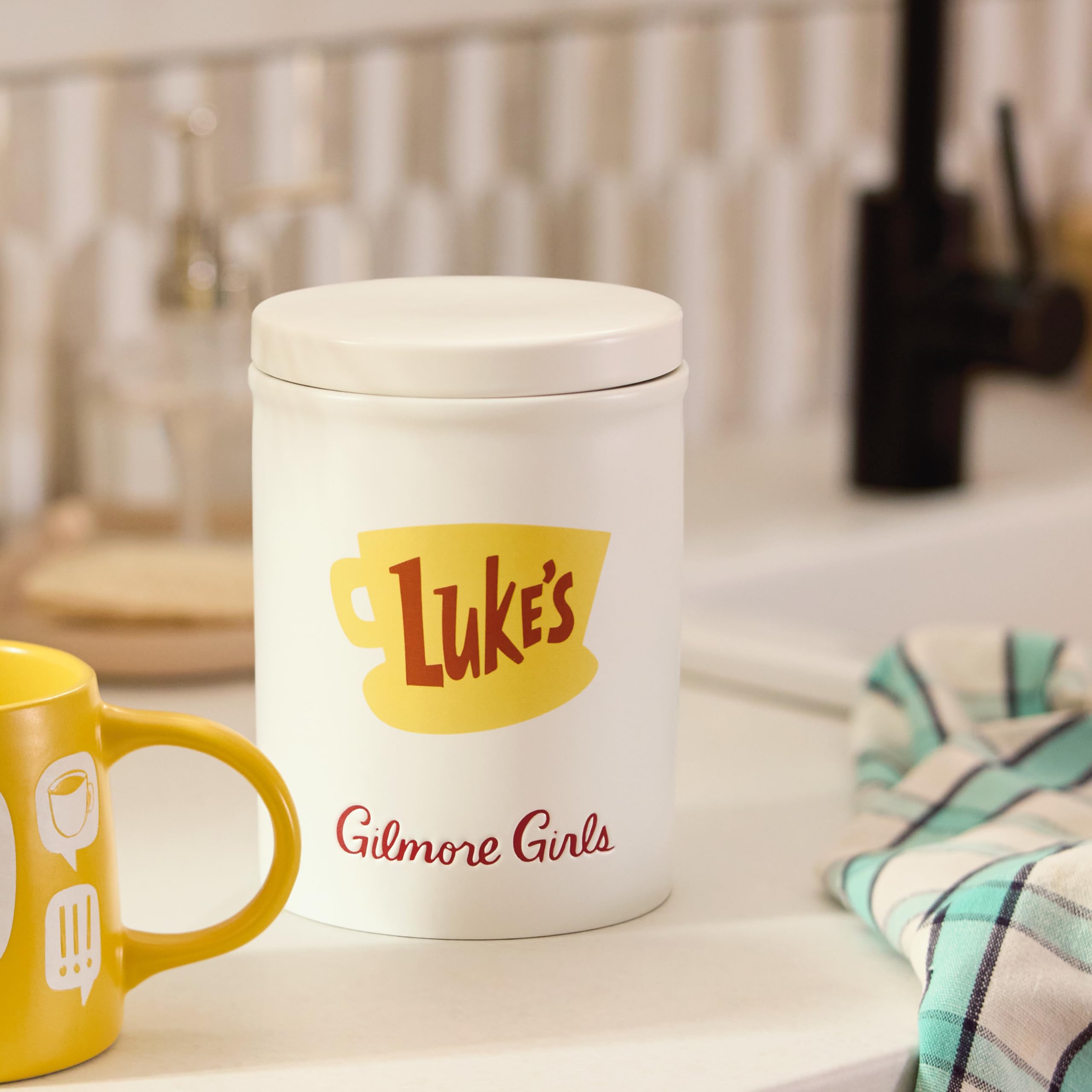 Hallmark Gilmore Girls Coffee Canister (Luke's Diner) Gifts for Mom, Sister, Fans