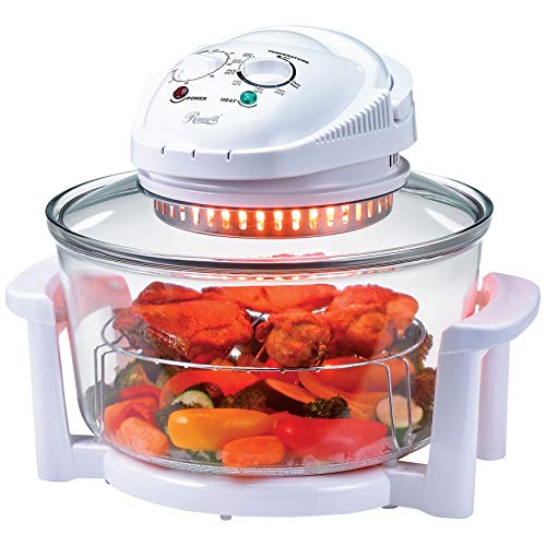 Rosewill Infrared Halogen Stainless Steel Extender Ring Convection Oven, 12-18L Dial