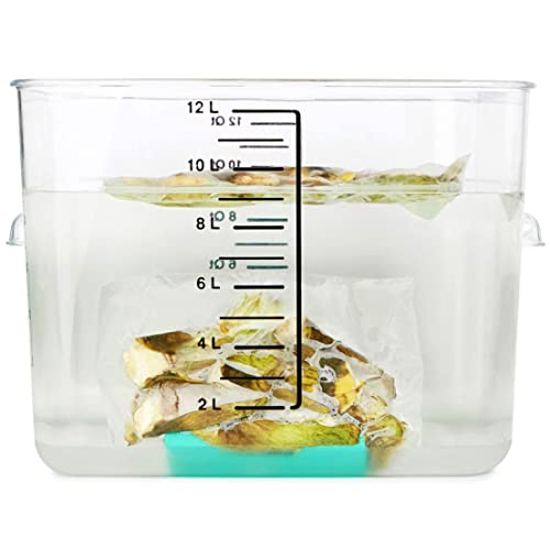 Sous Vide Weights β Keep Bags Submerged In Place and Eliminate Floating Food β Set of 3 Weights 6.2 Ounces - Food Safe Silicone and Stainless Steel - Better Performance than Magnets, Clips or Rack