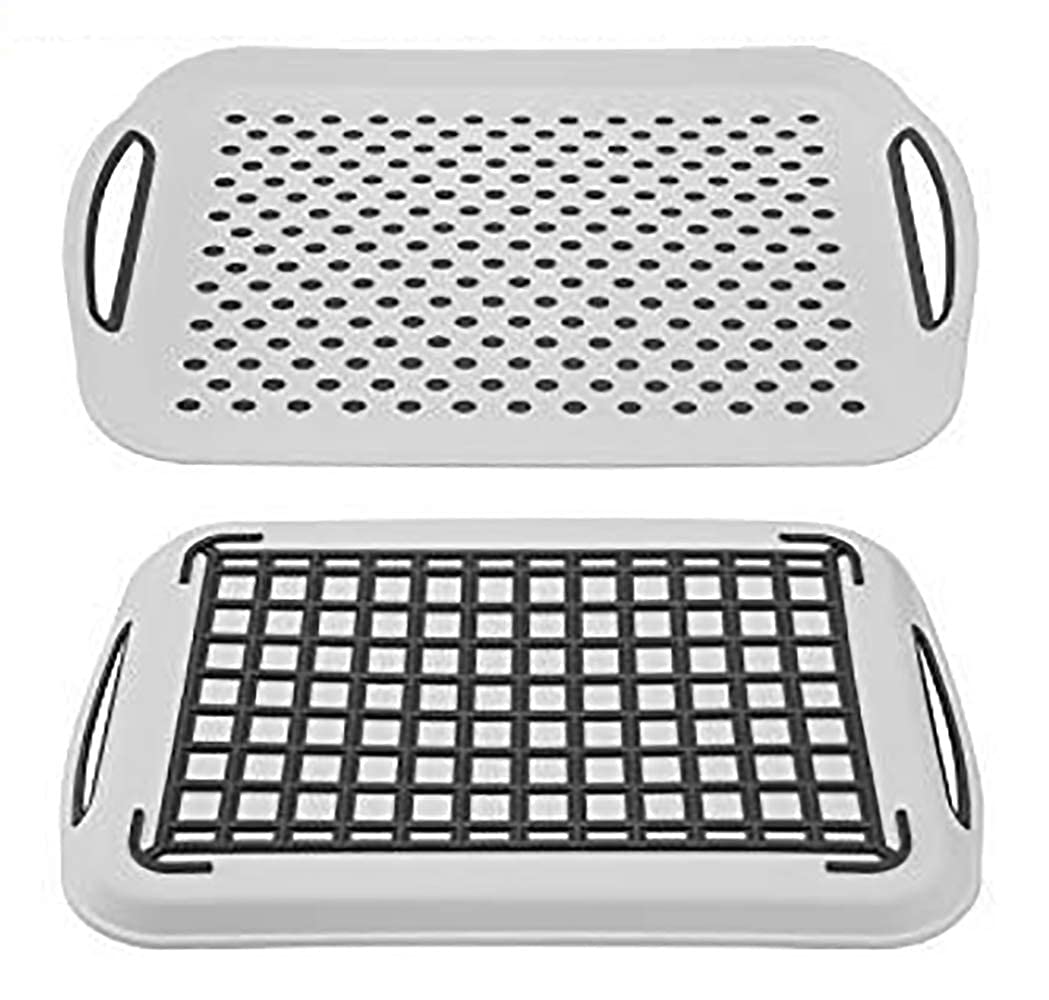 Ahyuan Collapsible Dish Drying Rack with Drainboard Tray Space Saving Camper Accessories Kitchen Storage Organizer RV Accessories for Inside Camper Accessories for Travel Trailers (with Drainboard)