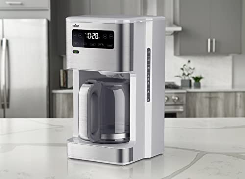 Braun KF5650WH PureFlavor Drip 14 cup Coffee Maker, White