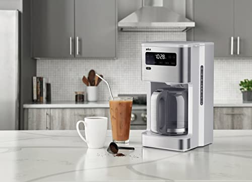 Braun KF5650WH PureFlavor Drip 14 cup Coffee Maker, White