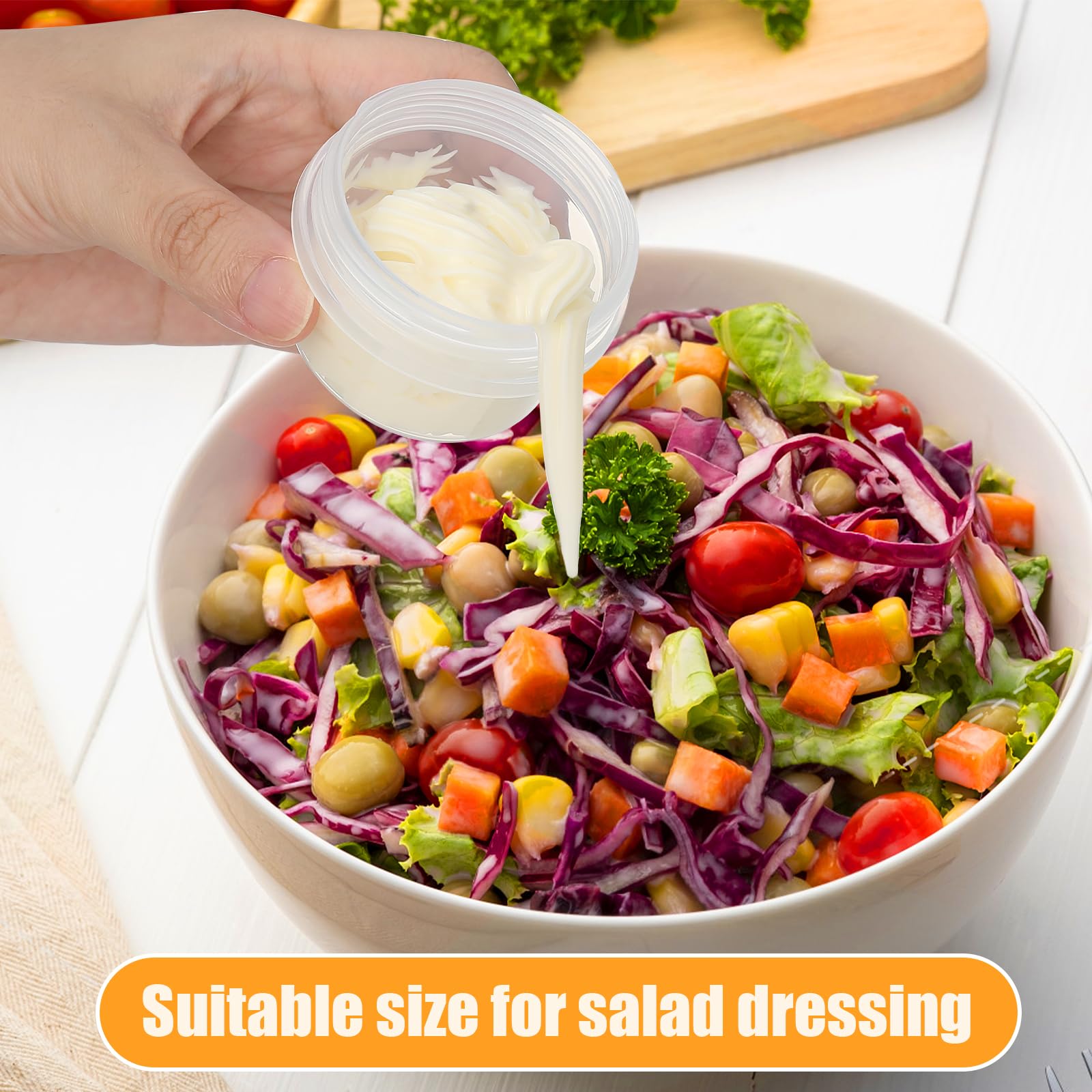 Xuelimei 2 oz/ 60 ml Small Plastic Food Containers,Reusable Food Storage Containers with Lids Plastic Reusable Freezer Storage Containers, Leakproof & Airtight, Freezer Safe, Dishwasher Safe. (12)