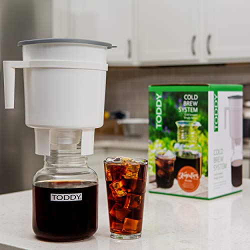 Toddy® Cold Brew System - Staycation Edition, white, 7.25 x 7.25 x 12.5 inches