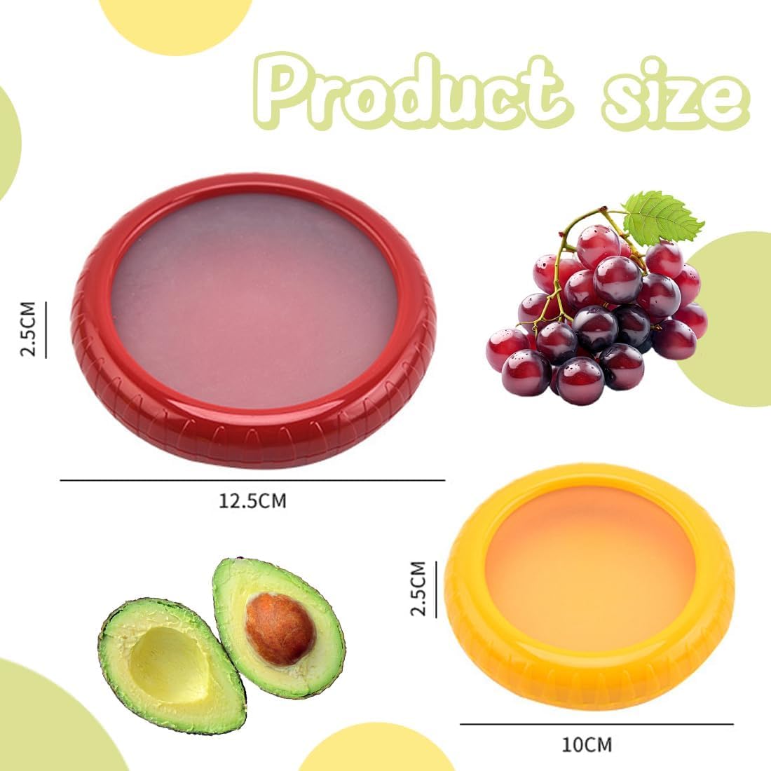 CTOBU Silicone Fruit Storage Box,fruit storage containers for fridge，Fruit And Vegetable Anti-Oxidation Storage Box,food storage containers，Silicone Fruit and Vegetable Storage Containers． (green)