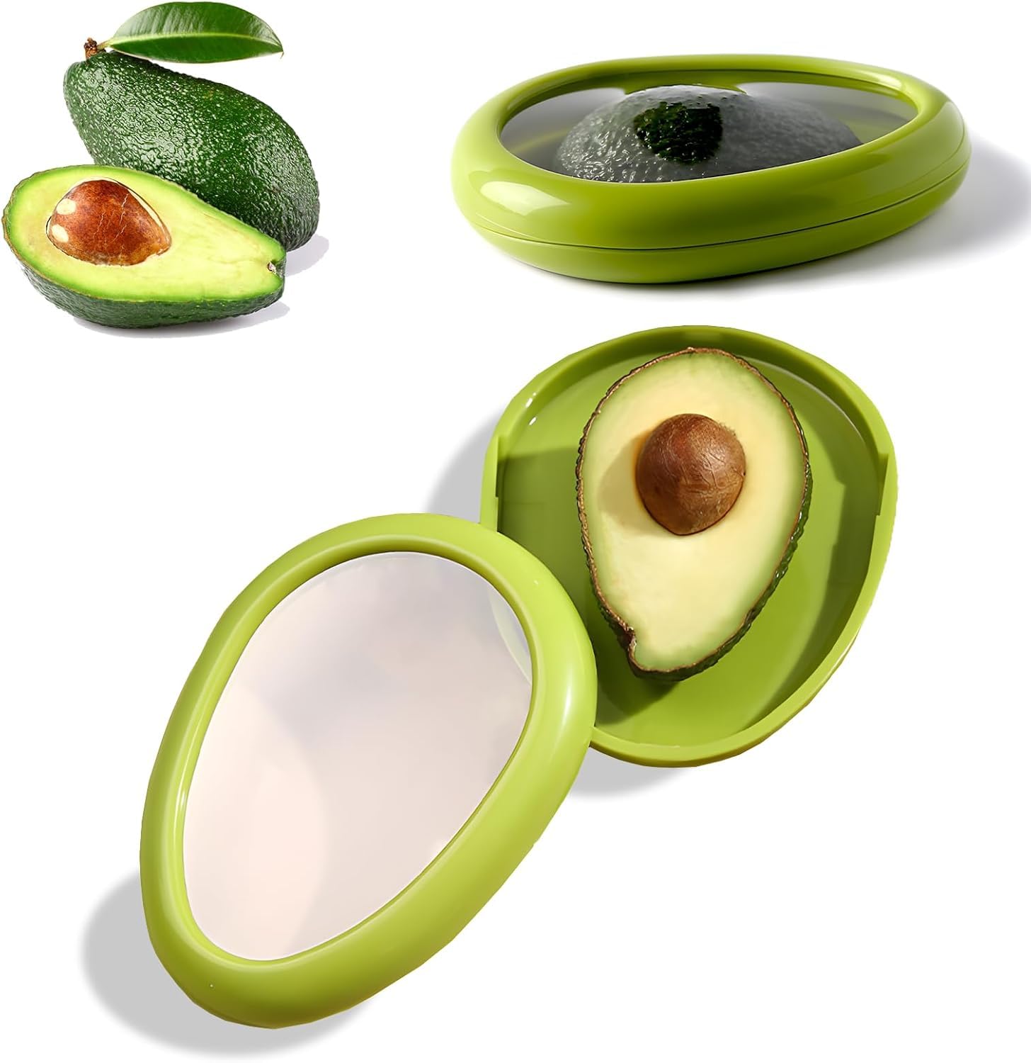 CTOBU Silicone Fruit Storage Box,fruit storage containers for fridge,Fruit And Vegetable Anti-Oxidation Storage Box,food storage containers,Silicone Fruit and Vegetable Storage Containers. (green)