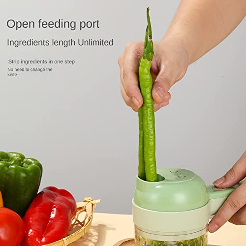 4 in 1 Handheld Electric Food Cutter Set, Kitchen Gods Wireless Food Processor for Fruits, Vegetables and Meat
