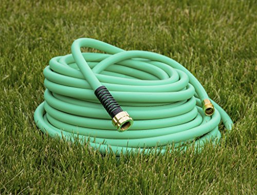 Swan Products SNSS58050 Soft & Supple Easy Coil Water Hose with Crush Proof Couplings 50' x 5/8", Green