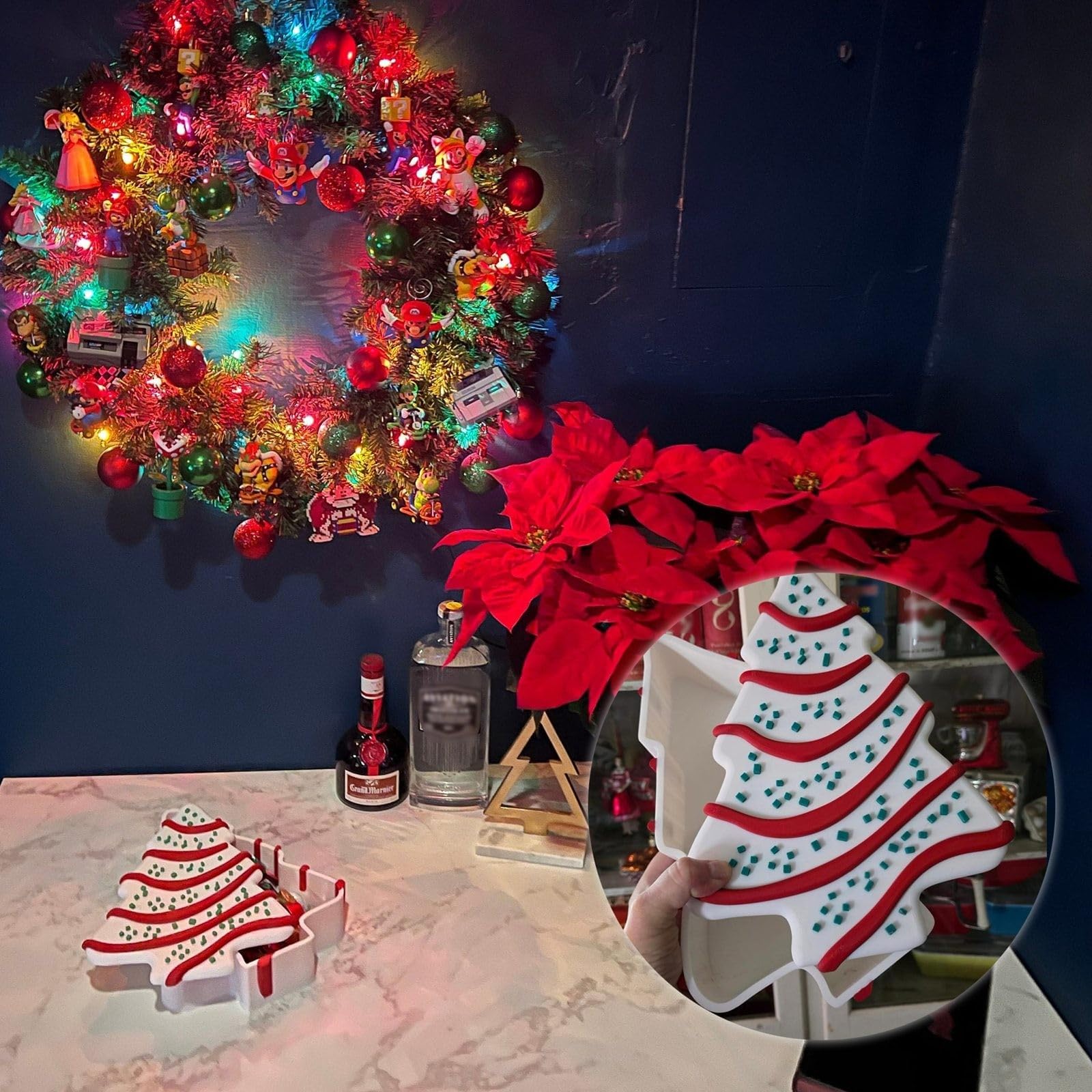 Christmas Tree Cake Storage, Christmas Food Storage, Christmas Candy Snack Storage Decoration, Candy Christmas Tree Box,Christmas Tree Can Put All Christmas Tree Cakes In A Beautiful Decorative (1)