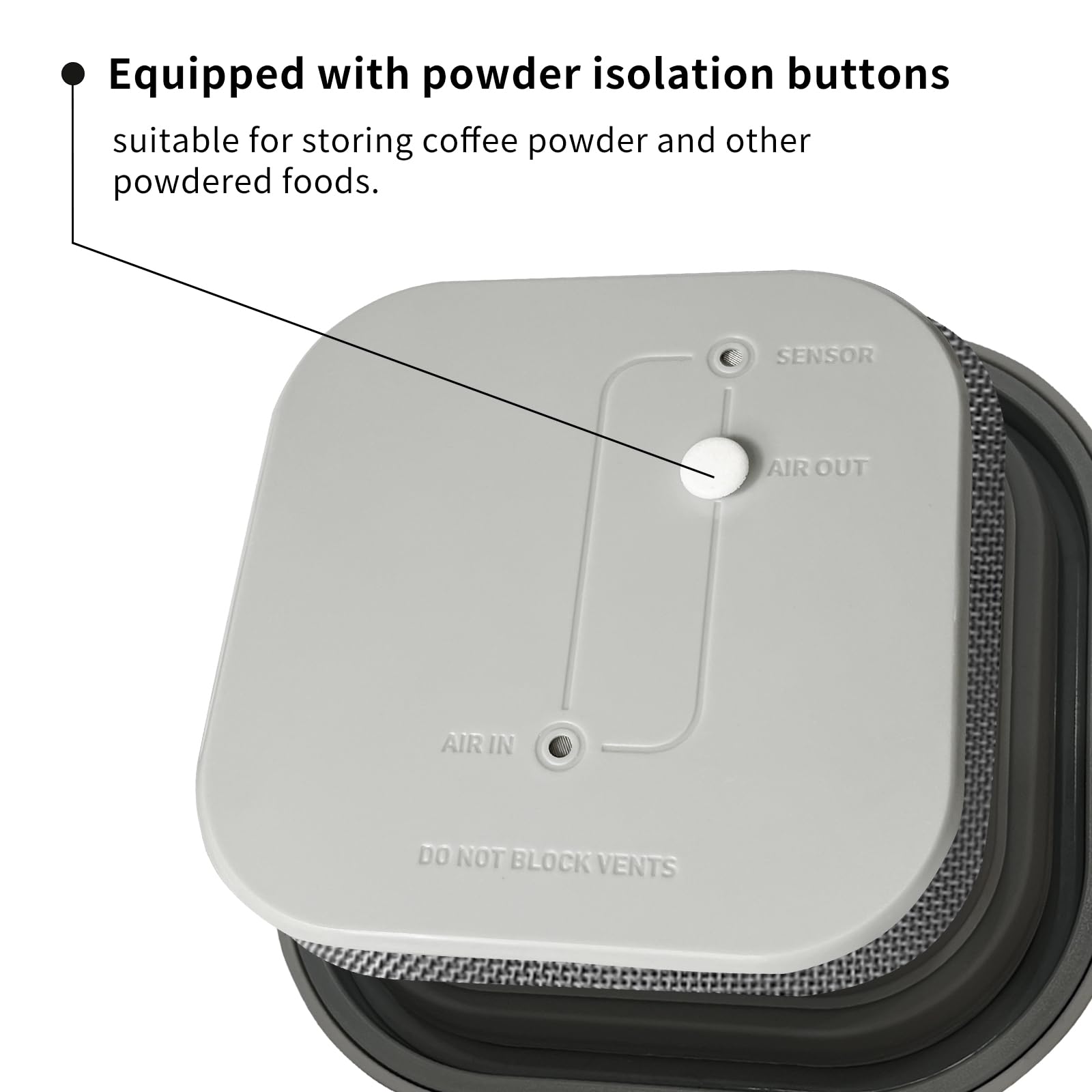 evacu Automatic Vacuum Coffee Canister & Food Storage Container,One-Button Operation Coffee Containers for Coffee Beans,Smart Detection of Vacuum Environment Inside the Canister to Keep Food Fresh-1L