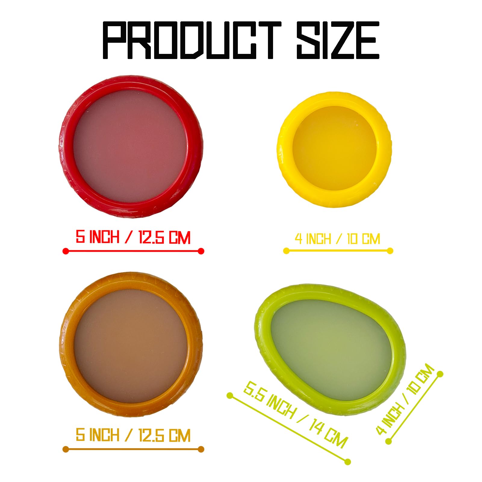AEKTBY Silicone Fruit and Vegetable Anti-Oxidation Storage Box | Onion Storage | Avocado Saver | Set of 4 Reusable Storage Containers for Fridge