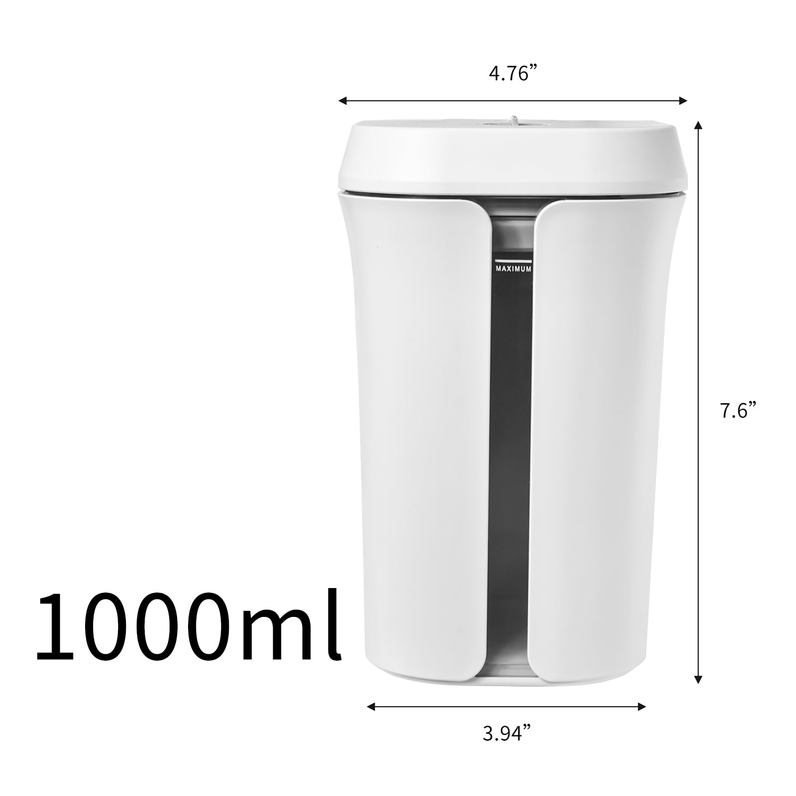 evacu Automatic Vacuum Coffee Canister & Food Storage Container,One-Button Operation Coffee Containers for Coffee Beans,Smart Detection of Vacuum Environment Inside the Canister to Keep Food Fresh-1L