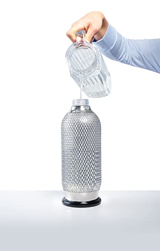 iSi North America Soda Siphon Classic Mesh Sodamaker for Making Carbonating Beverages, 1 Quart, Stainless Steel