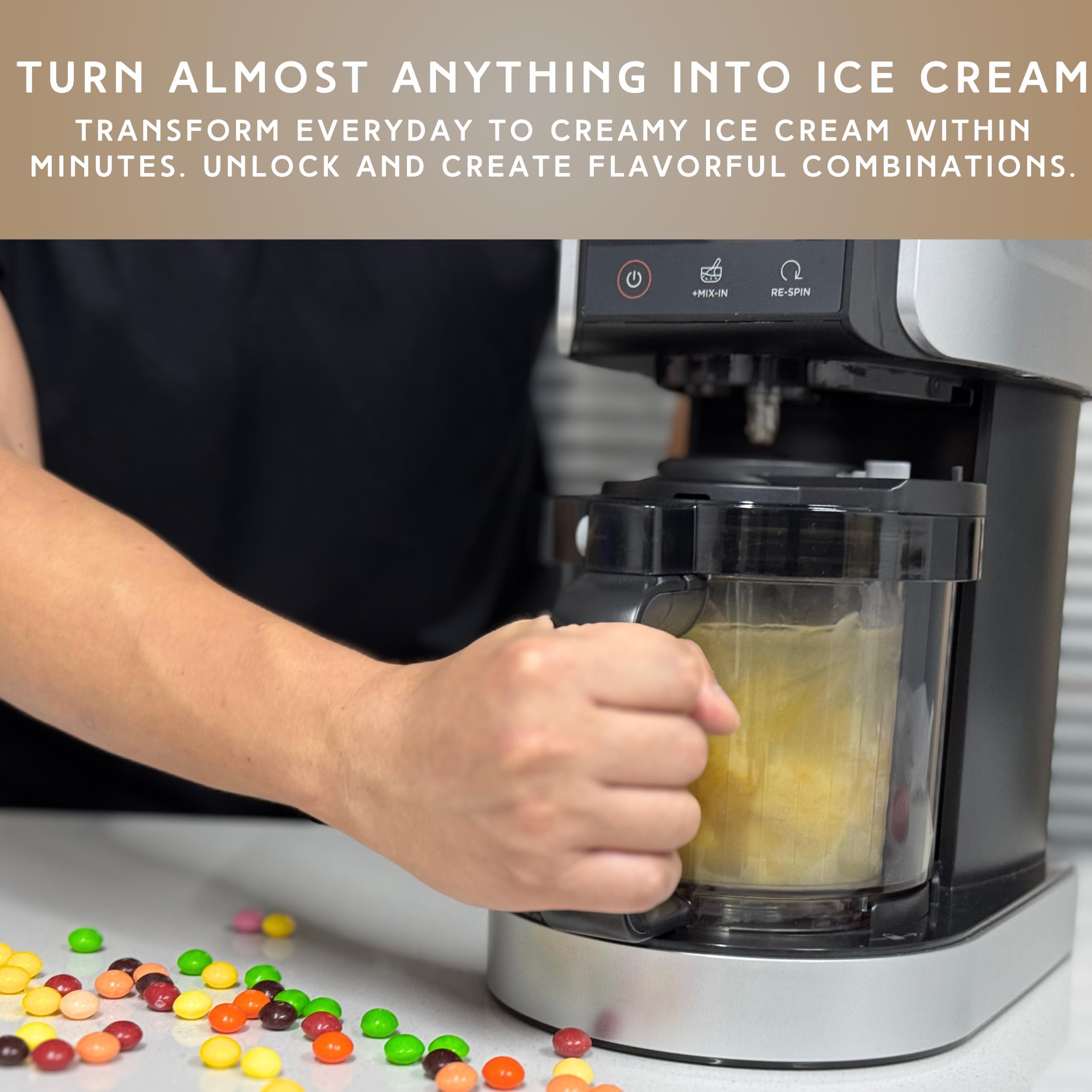24OZ Ninja Creami Pints and Lids - 4 Pack Ninja Creami Containers, Ninja Creami Deluxe Pints, XL Creami Pint Containers Compatible with Ninja Creami Deluxe 11-in-1 NC500 & NC501 Series Ice Cream Maker