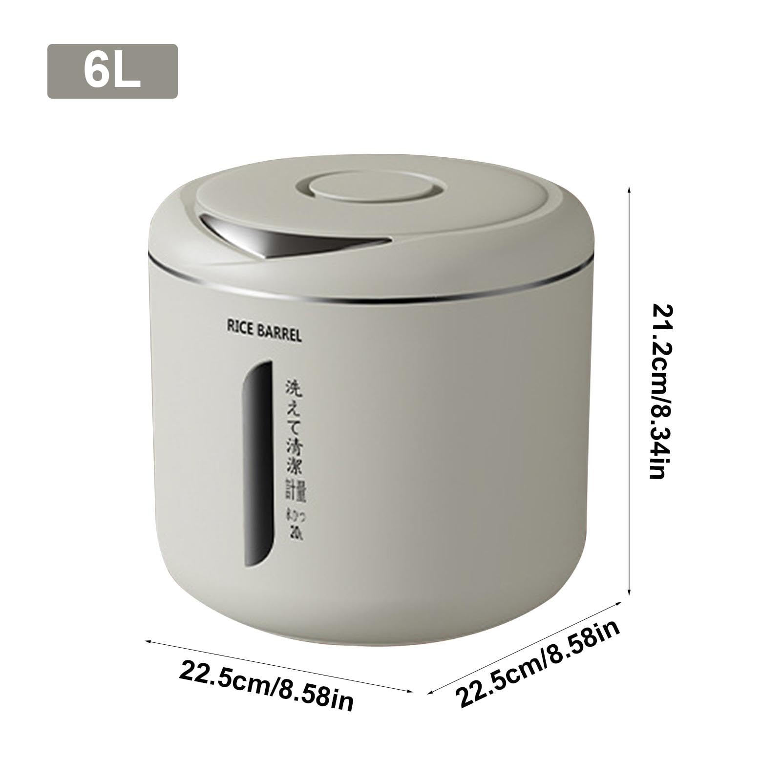 Rice Airtight Storage Container - Cereal Dry Food Flour Bin, Moisture Proof Barrel | Large Capacity Grain Storage Box Rice Dispenser, Kitchen Dry Food Storage Bin Cereal Containers for Flour Pasta