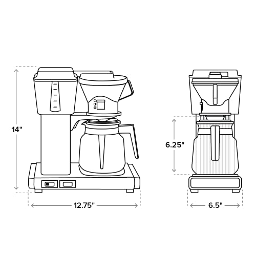 Technivorm 59691 KB Coffee Brewer, 40 oz, Brushed silver