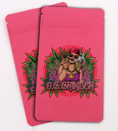 O.G. Grinder for Herbs & Spices, 2.5 inch Herb Grinder Pink Grinder
