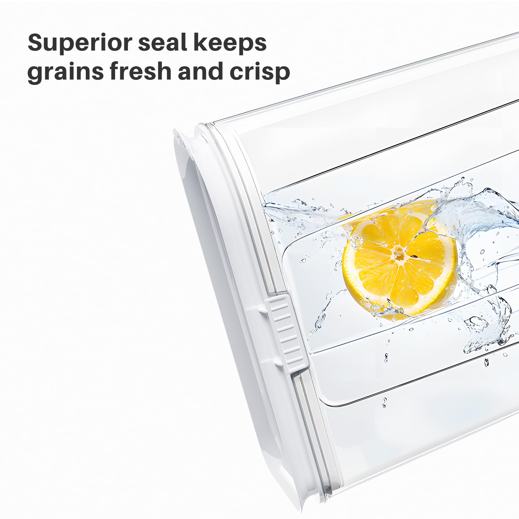 Ducoak Cereal Containers Storage Set Airtight Food Storage Containers with Lids Flip-Top 2PCK Plastic Cereal Storage Containers Cereal Organizer Dispenser for Pantry Kitchen(135.3oz/4L)