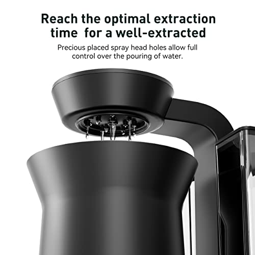 Tredy 2-in-1 Brew & Pour Over Coffee Maker, 2-Cup Automatic Coffee Maker Machine Brewer or Manual Pour Over Coffee Dripper (480ML/16OZ)