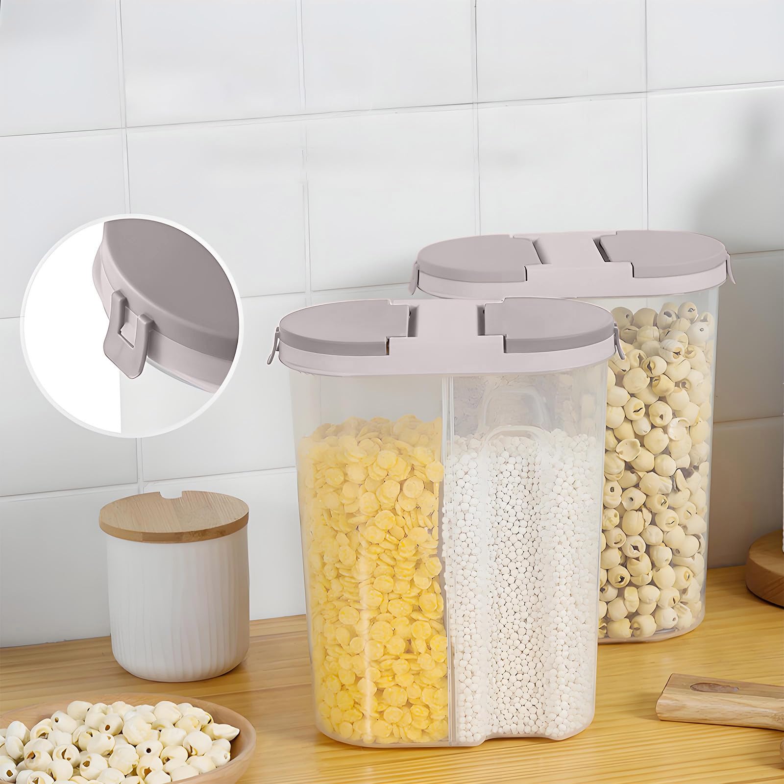 Food Storage Containers Storage Bin Dispenser Food Storage Bin Cereal Containers Food Storage Container with Lid Cereal Containers Dispenser Pack of 1
