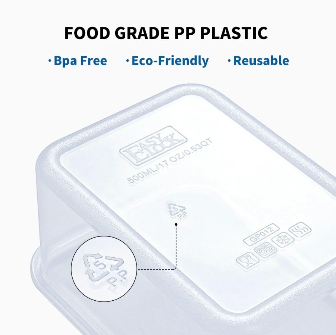 Food Storage Containers with Lids - Kitchen Essentials for Every Home: Leak Proof/BPA-free -kitchen organizer - Durable Plastic Containers sets for Organized Storage-3 Pcs(0.325l - 0.7l- 1,2l)