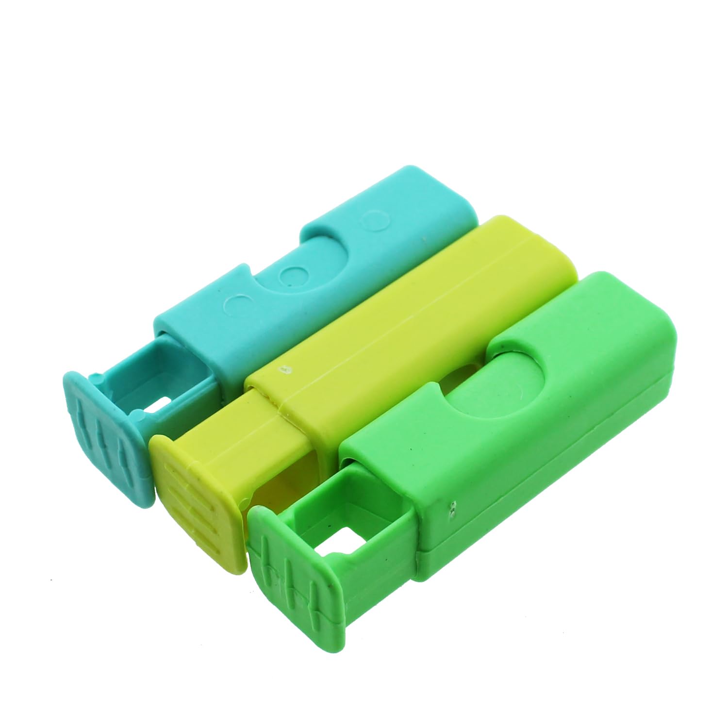 SQXBK 12PCS 60x15mm Non Slip Plastic Bread Bag Closure Clip Reusable Grocery Bag Closure Clip Easy to Squeeze Lock and Release
