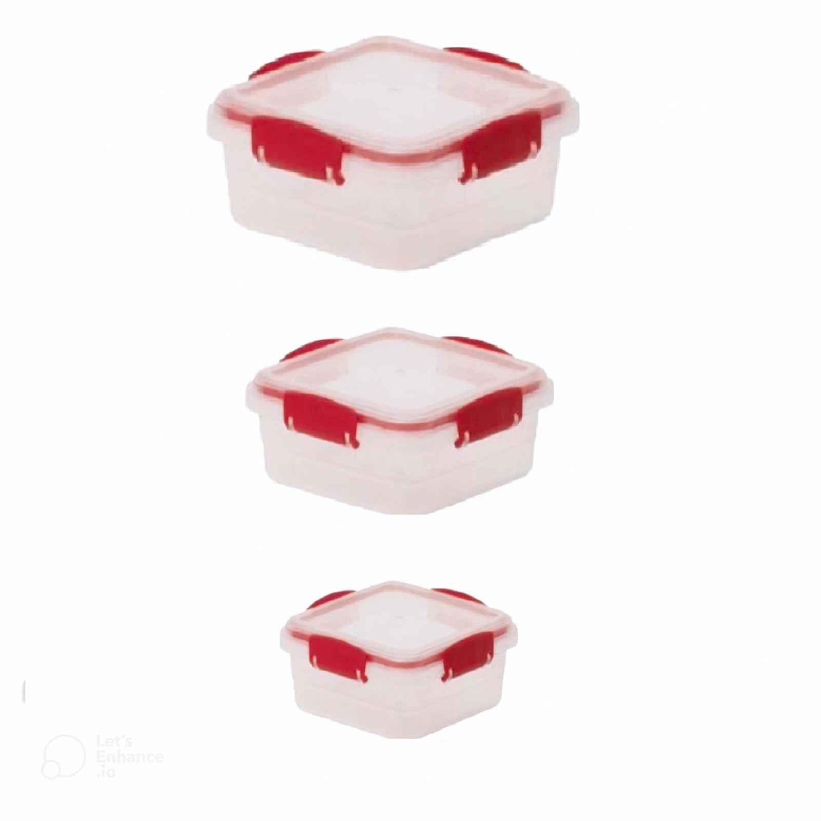 Food Storage Containers with Lids - Kitchen Essentials for Every Home: Leak Proof/BPA-free -kitchen organizer - Durable Plastic Containers sets for Organized Storage-3 Pcs(0.325l - 0.7l- 1,2l)