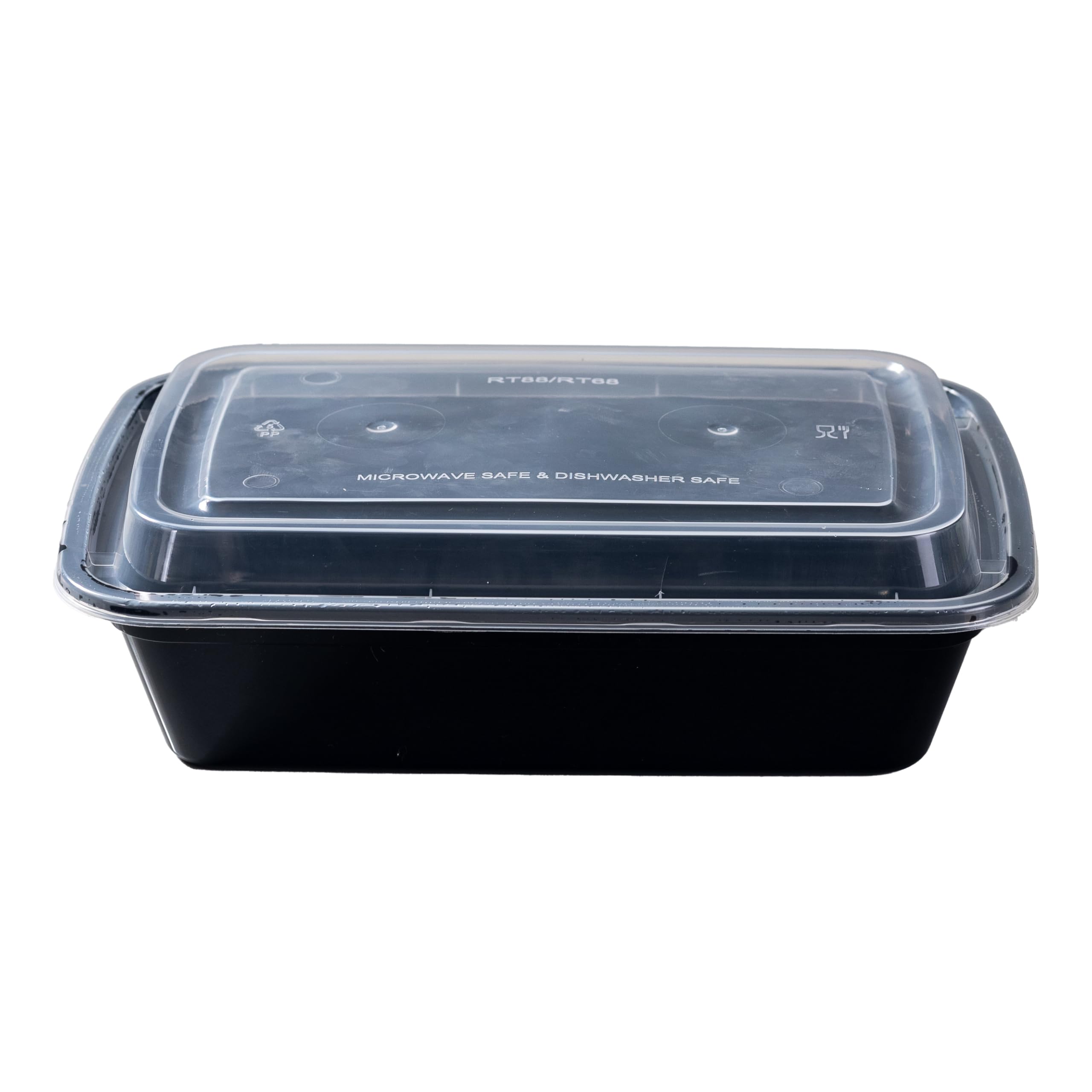 Microwave Safe Meal Prep Containers with Lids 32 oz - 50 Pack Plastic Food Storage Bowls for Lunch, Takeout, and Restaurant-Style Dining - Perfect for To-Go Meals, Salads, and Healthy Eating at Home