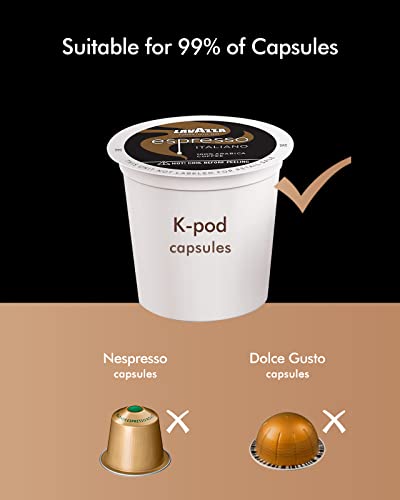 SIFENE Single Serve Coffee Machine, 3 in 1 Pod Coffee Maker For Single Serve Capsule pod, Ground Coffee Brewer, Leaf Tea Maker, 6 to 10 Ounce Cup, Removable 50 Oz Water Reservoir