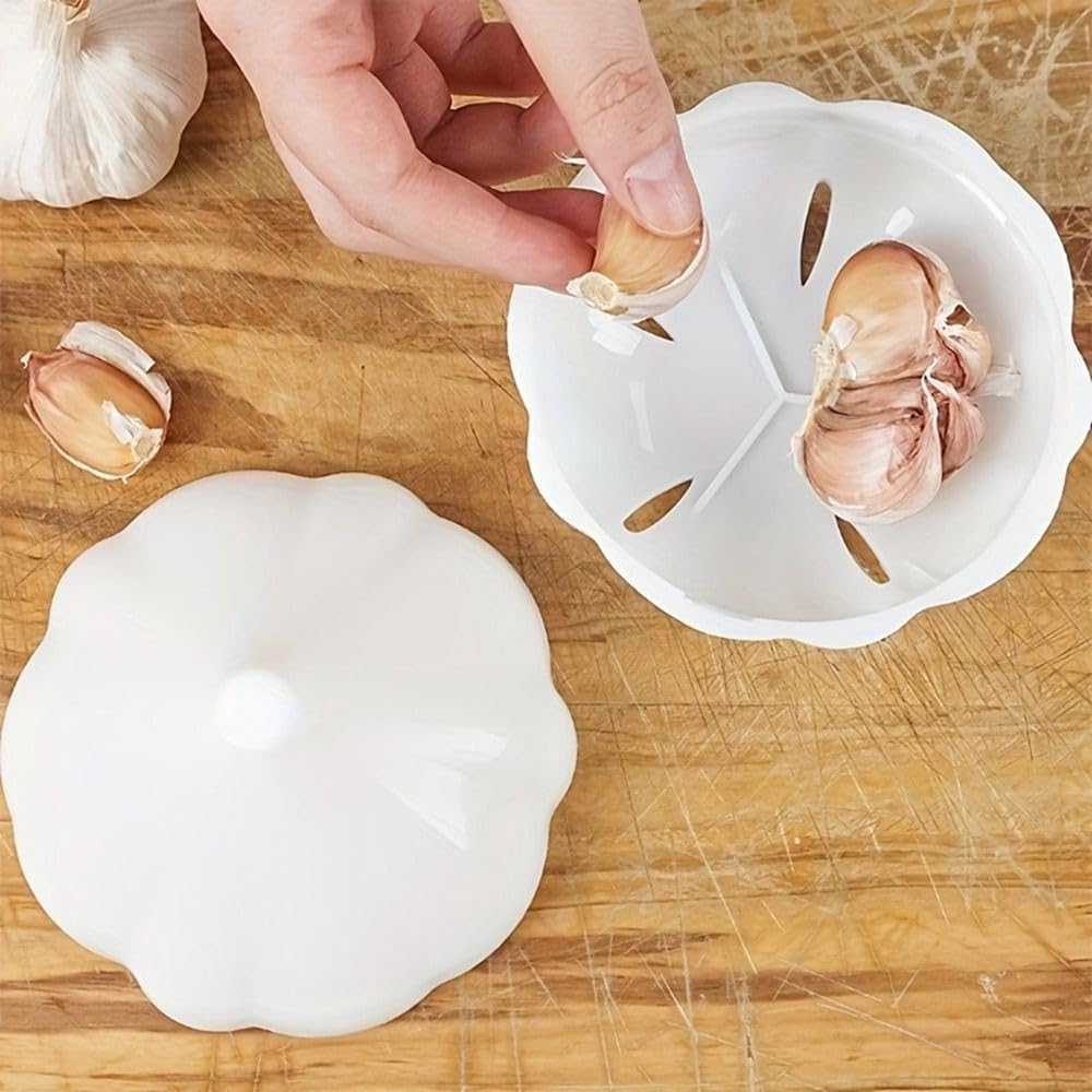 Fruit and Vegetable Shaped Food Saver Storage Containers,Reusable Refrigerator Food Keeper for Peppers,Onions,Tomatoes,Lemons,and Garlic(Lemon)