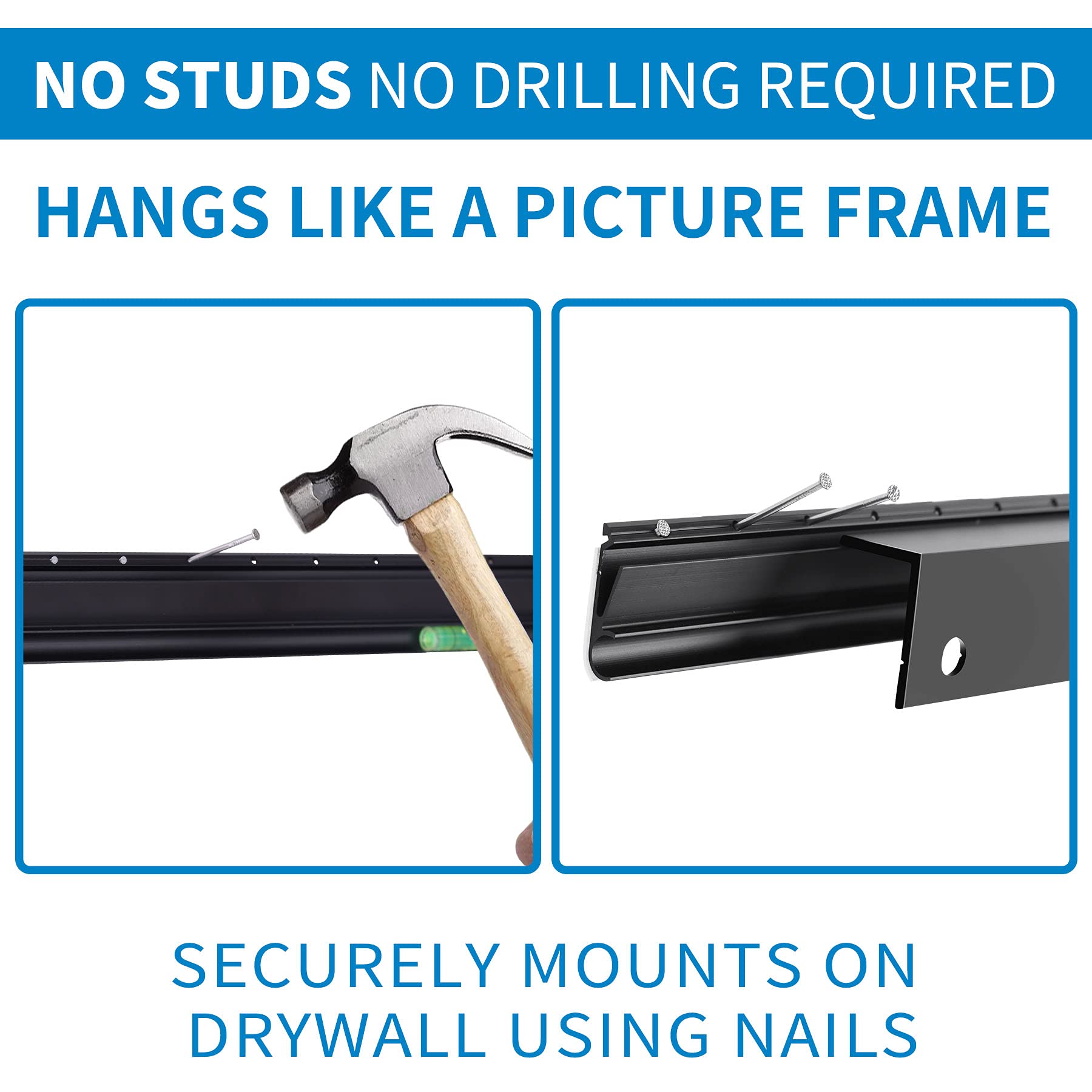 Studless Drywall TV Mount for 13-55 inch TVs, No Stud TV Wall Bracket Max VESA 400x400mm up to 100 lbs Universal Fits Most LED LCD Plasma Flat/Curved Screen TVs & Monitors