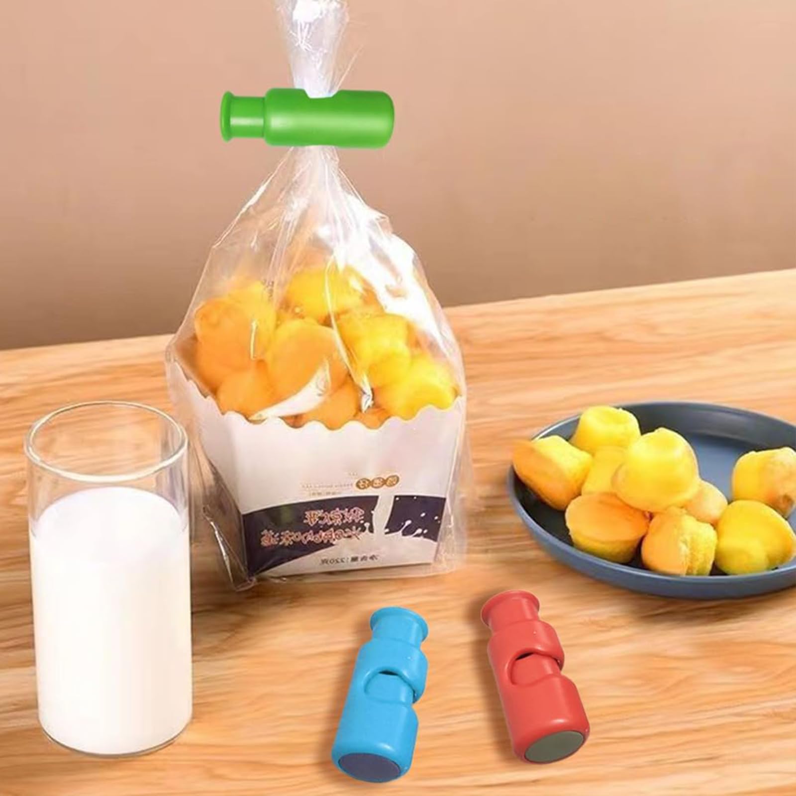Cadeaux4U 6Pcs Bag Clips, Chip Bag Clip,Bread Bag Clips,Clips for Chips and Other Food Bags