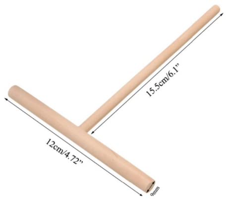 Introduction Price-HipGirl Wooden Crepe Spreader,Pancake Crepe Tools,煎饼Spatula Sticks for Griddle,Dosa Making&Crepe Making Accessories for Flat Tortilla Shells,Roti,Galettes-Round Food Pastry Tool
