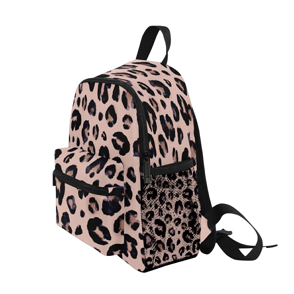 Leopard Print Cheetah Pink Backpack for Toddlers, Kid's Backpack School Bag for Boys Girls Kindergarten Preschool Bag