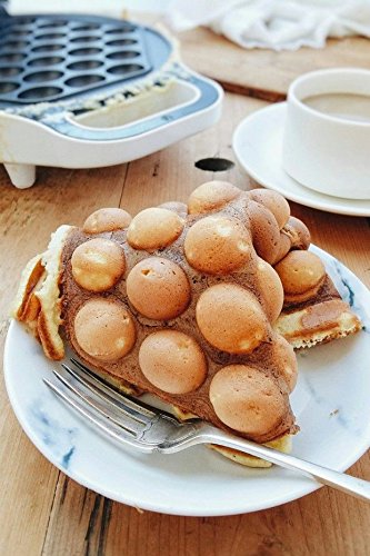 Hong Kong Egg Waffle Maker by StarBlue with BONUS recipe e-book - Make Hong Kong Style Bubble Egg Waffle in 5 minutes AC 120V, 60Hz 760W