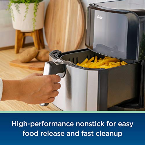 Oster DiamondForce Nonstick XL 5 Quart Digital Air Fryer, 8 Functions with Digital Touchscreen
