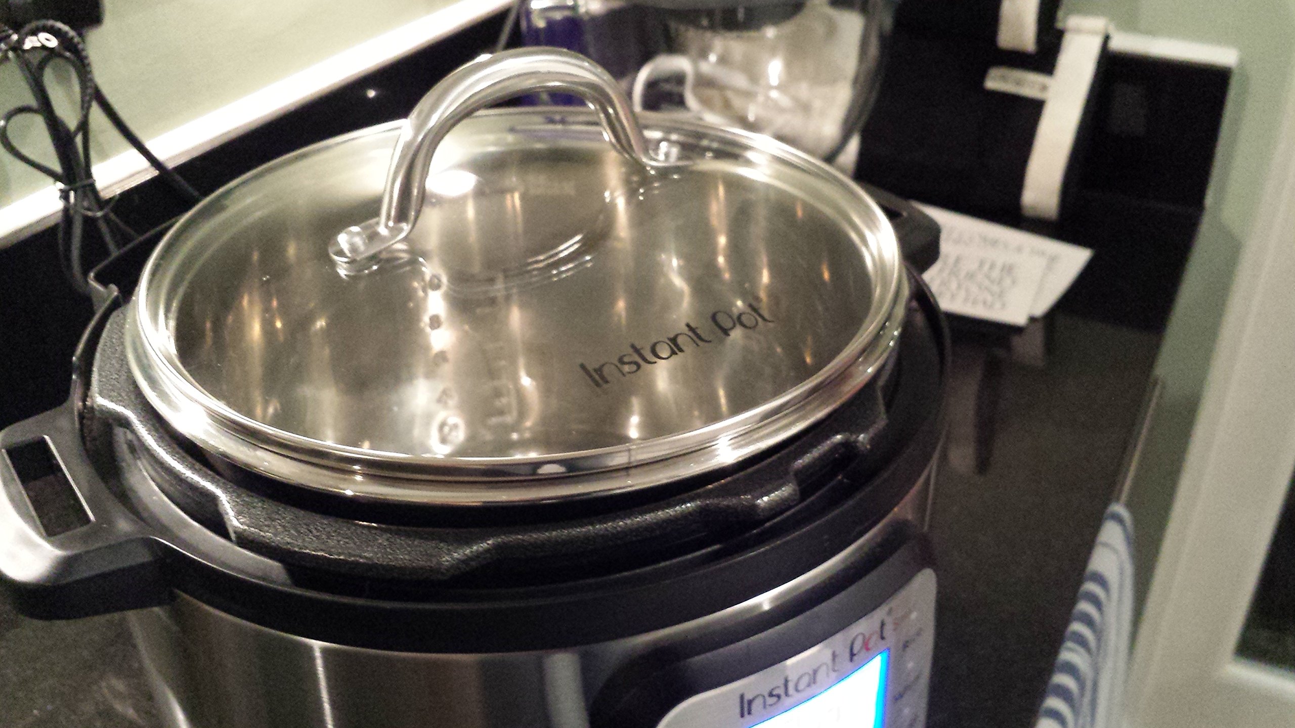 Instant Pot Tempered Glass Lid, Stainless Steel Rim, for 5 Qt/L or 6 Qt/L Models