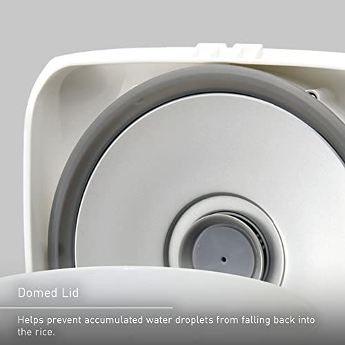 Panasonic 5 Cup (Uncooked) Rice Cooker with Fuzzy Logic and One-Touch Cooking for Brown Rice, White Rice, and Porridge or Soup β 1.0 Liter β SR-DF101 (White)