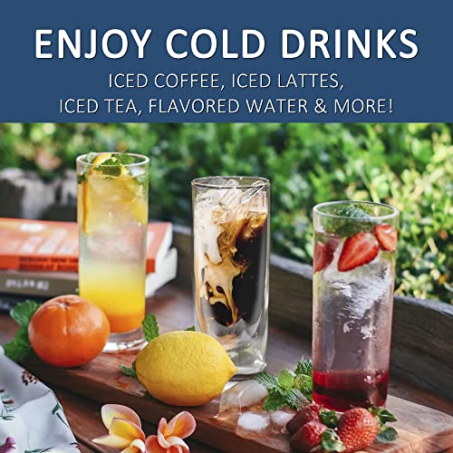 wirsh Iced Tea Maker, Iced Coffee Maker with 85 Ounce Pitcher, Strength Control and Reusable Filter, Perfect For Iced Coffee, Latte, Tea, Lemonade, Flavored Water, Black