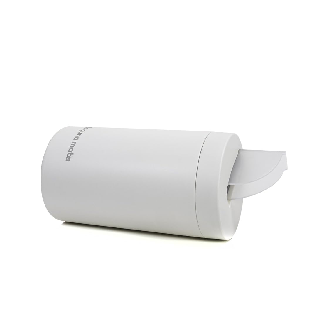 Laguna Mate Yerbero Yerba Mate Container with Easy to Open Twist Cap and Pour Spout - Container for Sugar and Coffee Dispenser - Yerbero Para Mate - Yerbera de Mate (White)