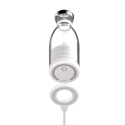 DeFyned Personal Travel Blender for Fresh Juice, Smoothies and Shakes, Portable Size Blender, Wireless Charging USB Blender (White)