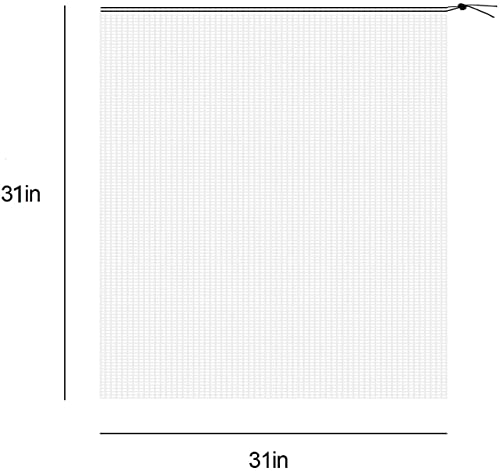 Alpurple 3 PCS Insect Bird Barrier Netting Mesh with Drawstring-2.6 x 2.6 Feet Fruit Tree Net-Garden Netting Plant Cover for Protect Plant Fruits Flower from Insect Bird Eating