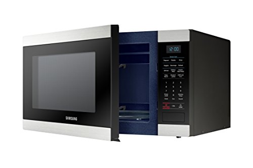 Samsung Electronics Samsung MS19M8000AS/AA Large Capacity Countertop Microwave Oven with Sensor and Ceramic Enamel Interior, Stainless Steel, 1.9 cubic feet