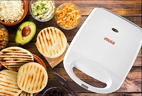 IMUSA USA 4 Slot Electric Arepa Maker with Nonstick Surface (1,200-Watts)