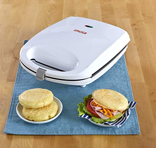 IMUSA USA 4 Slot Electric Arepa Maker with Nonstick Surface (1,200-Watts)