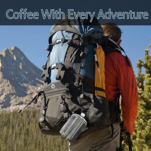 Hillbond Coffee Percolator Stainless Steel Camping Coffee Pot Outdoors 9 Cup Percolator Coffee Pot for Campfire or Stove Top Coffee Making