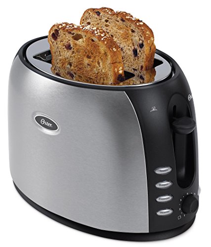Oster 2 Slice Toaster, Brushed Stainless Steel (TSSTJC5BBK)