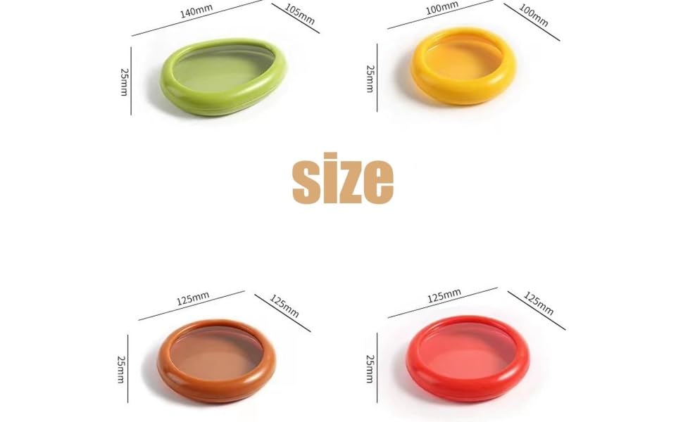 Generic Silicone Fruit Storage Containers For Fridge, Food Storage Containers Fruit And Vegetable Anti-Oxidation Storage Box Ideal For Garlic, Onions, Lemons, And Potatoes (Set Of 4)