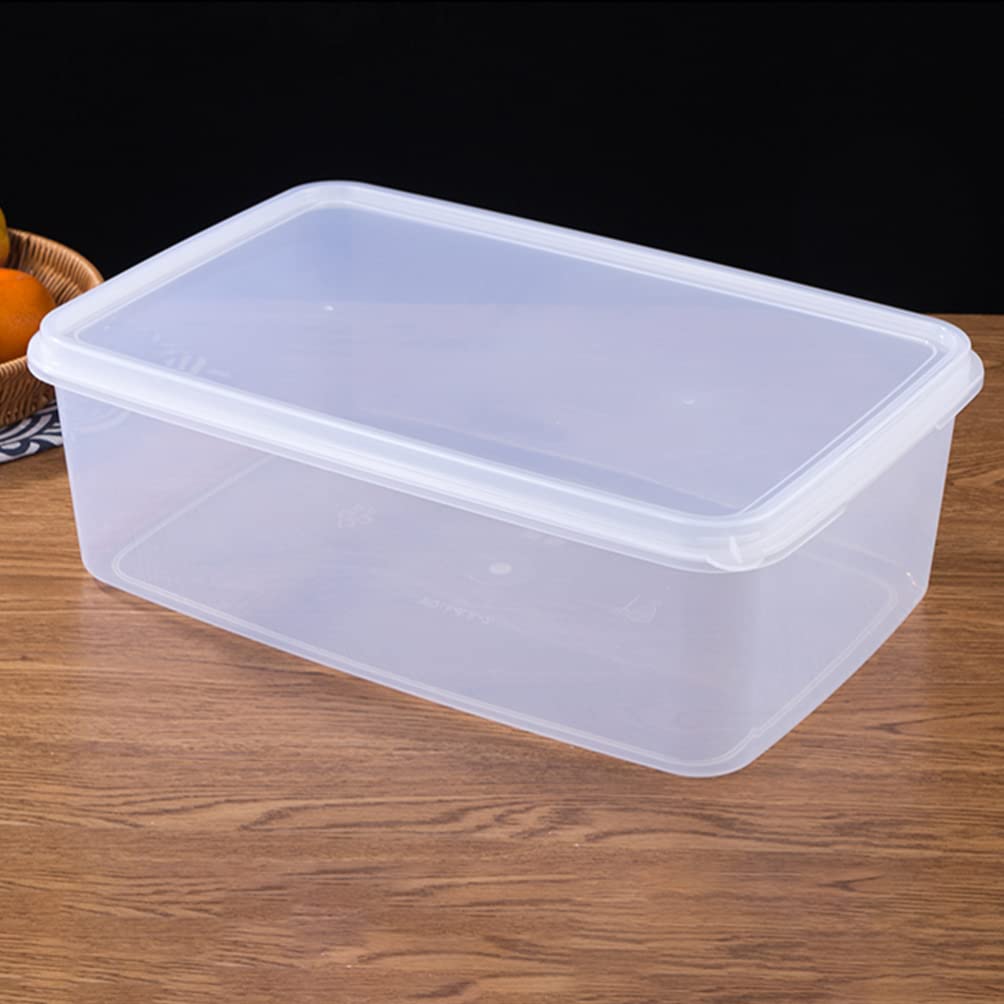 Cabilock Fridge Boxes 6Pcs 0.5L Convenient Food Storage Containers with Lids Daily Use Freezer Boxes Food Meal Prep Containers Lightweight Reusable