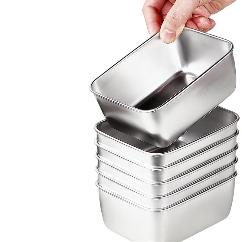 GIUOIDUO 10PC-LStainless Steel fresh- keeping container with cover refrigerator refrigerating container packing box garnish box outdoor picnic boxFood Storage
